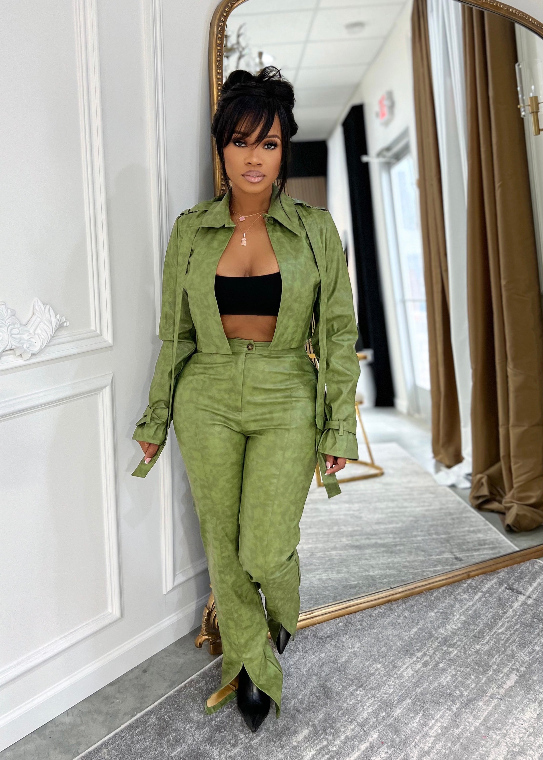 Top notch set(olive) – Kay & Co.